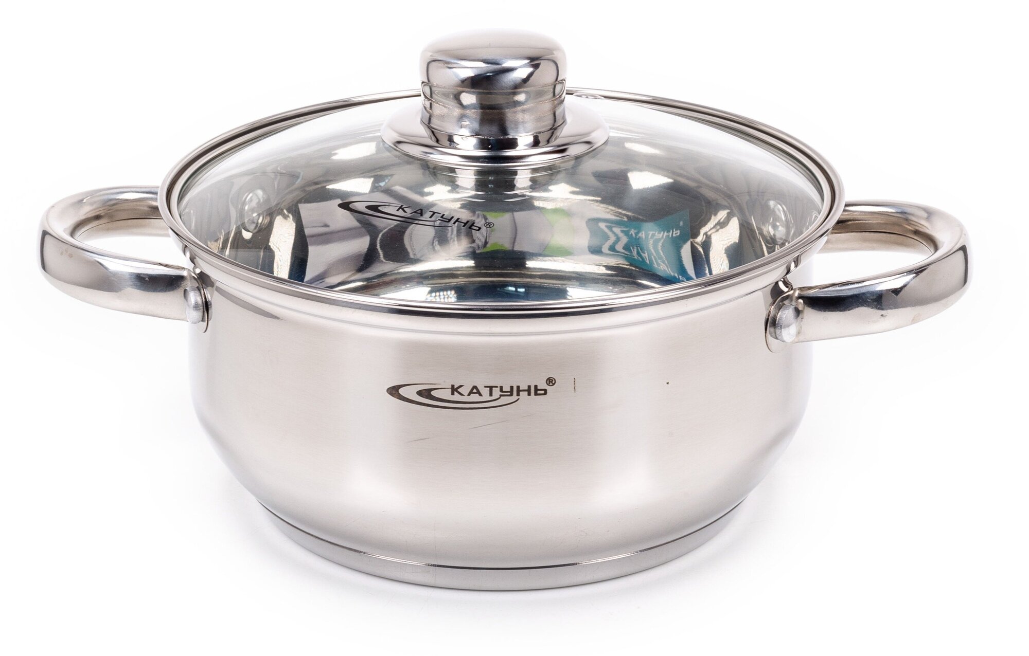 Кастрюля Катунь Гретта нержавеющая сталь d18см 2.2л