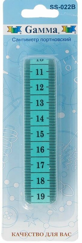 Gamma SS-022B Сантиметр пластиковый 200 см х 2 см в блистер ассорти для строительных работ
