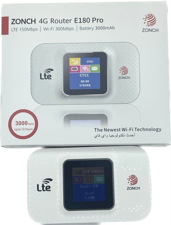 4G WiFi Router/ Модем роутер 4G LTE ZONCH E180 Pro / USB-модем Слот для ...
