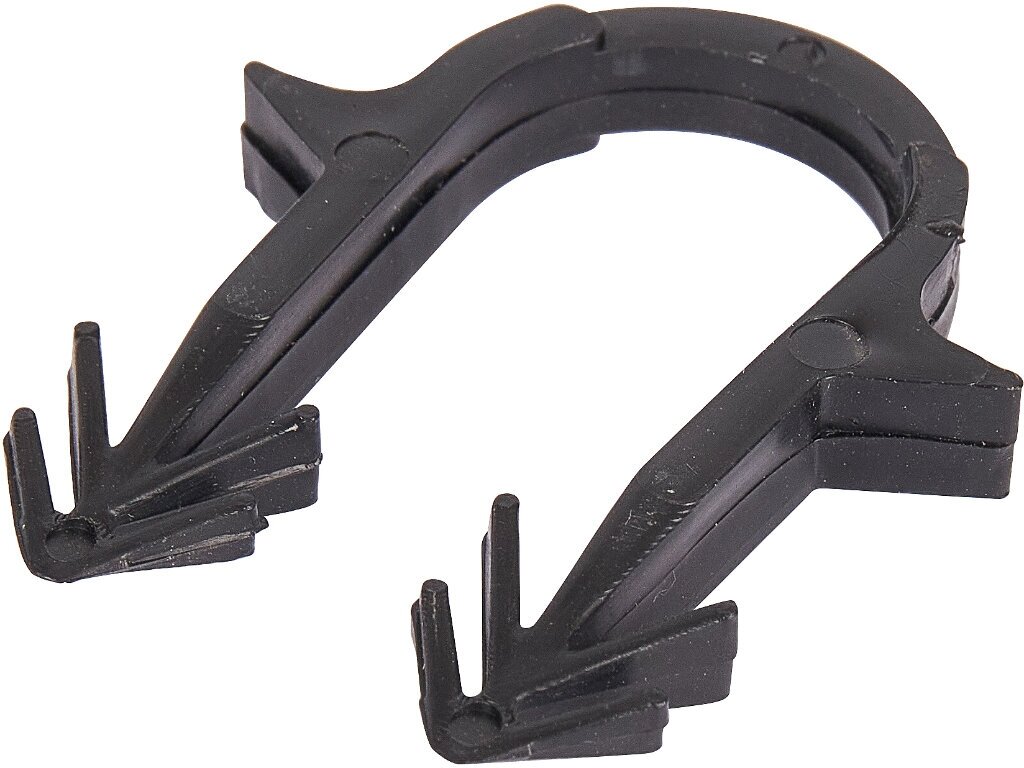 Скоба якорная STOUT с двойным якорем высотой 40 мм для труб д.16-20 мм черная