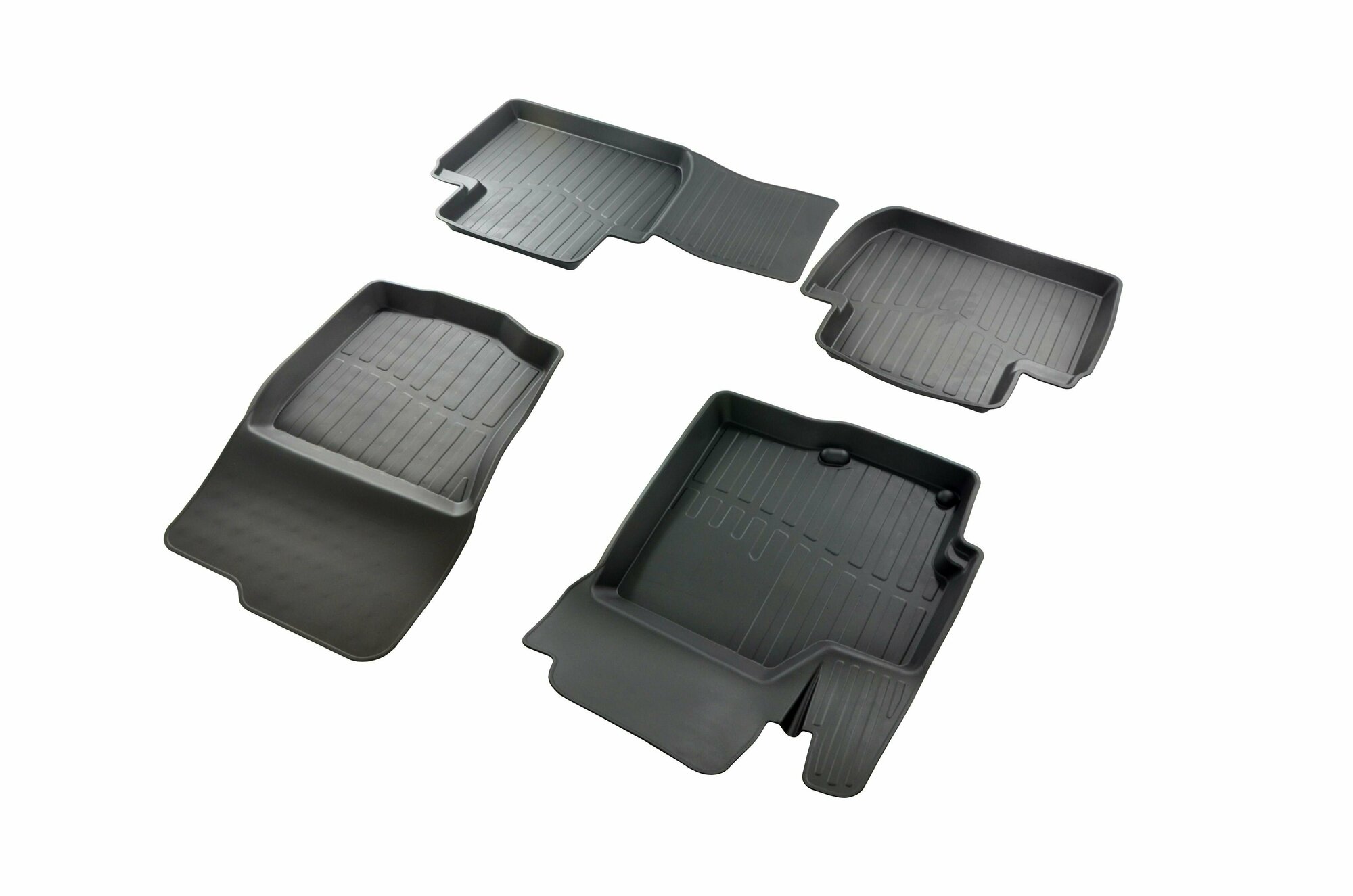 Коврики для салона резиновые SRTK 3D LUX для Mitsubishi Outlander (2006-)