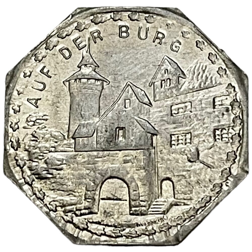 Германия, Нюрнберг 20 пфеннигов 1920-1921 гг. (Трамвайный токен - В замке)