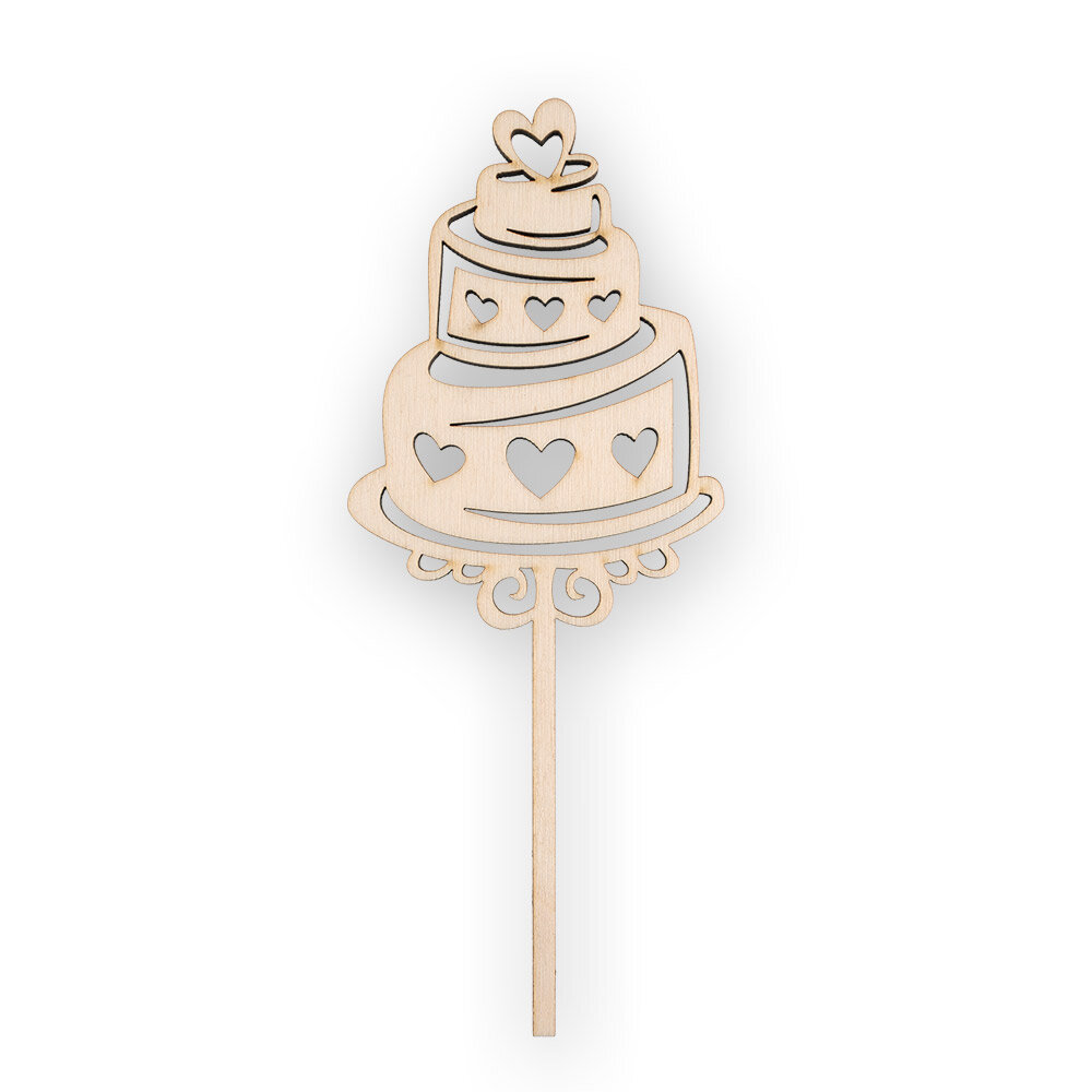 Mr. Carving ВД-353 Заготовка для декорирования Украшение для торта Тортик фанера 0.4 см