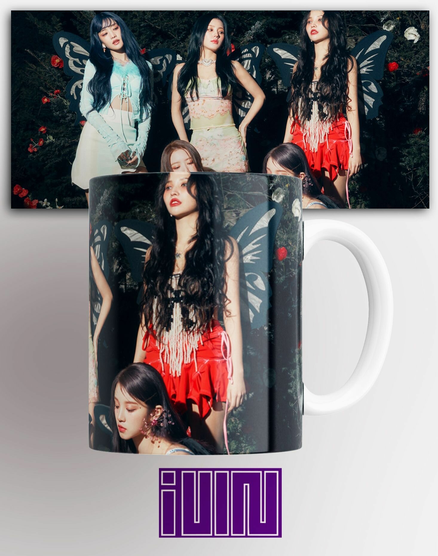 Кружка Айдл Квинкард К-ПОП I-Dle Queencard 330 мл