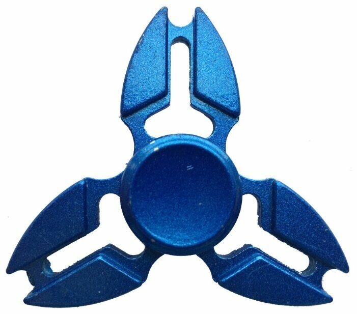 Спиннер металический Сурикен в коробке синий