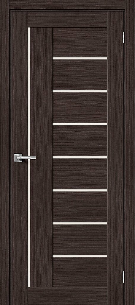 Дверь Браво-29 / Цвет Wenge Melinga / Стекло Magic Fog / Двери Браво