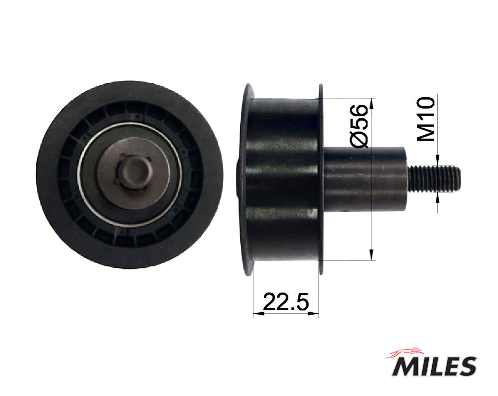 MILES Ролик ремня ГРМ для VW GOLF 4/BORA/OCTAVIA 1.4/1.6