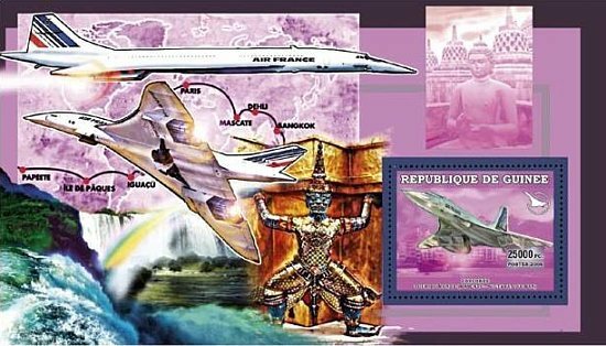 Почтовые марки Гвинея 2006г. "Самолеты" Самолеты MNH