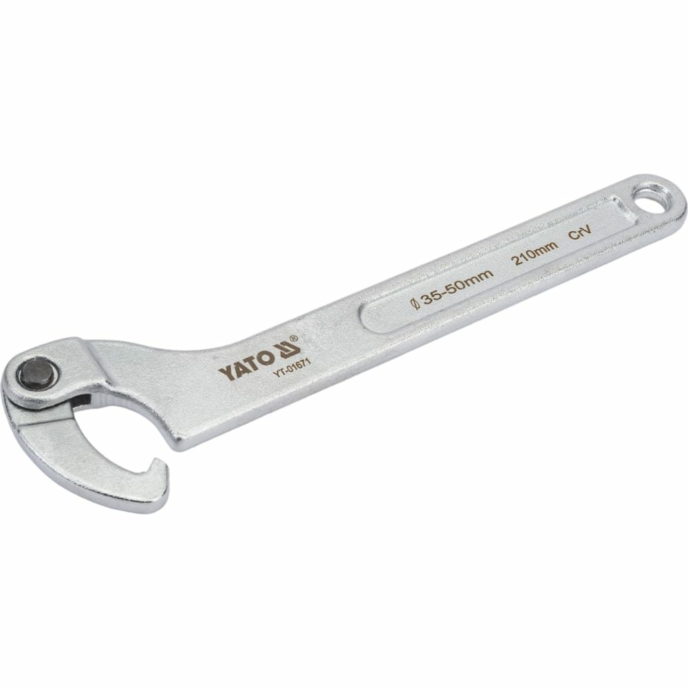 Сегментный шарнирный ключ YATO 35-50 мм, с крючком YT-01671
