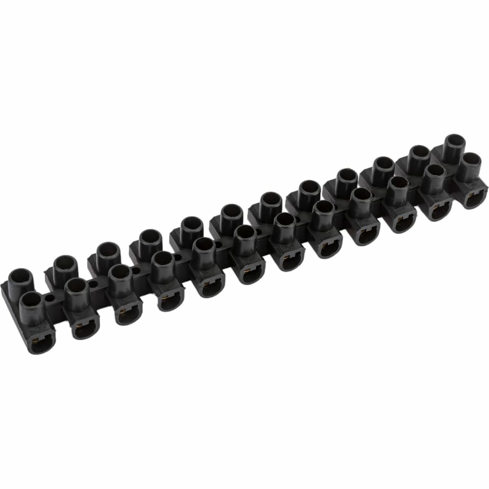 Клеммная винтовая колодка REXANT KВ-16 6-16, ток 30A, полипропилен черный ЗВИ 10 шт 07-5016-2