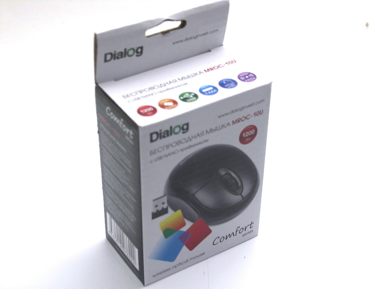 Мышь Dialog Comfort MROC-10U беспроводная, USB, black