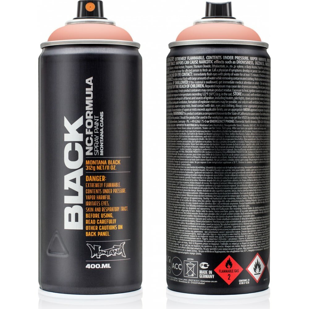 Краска MONTANA BLACK краб, 0.4 л, быстросохнущая, износостойкая, без запаха, подходит для пластика, металла и дерева.