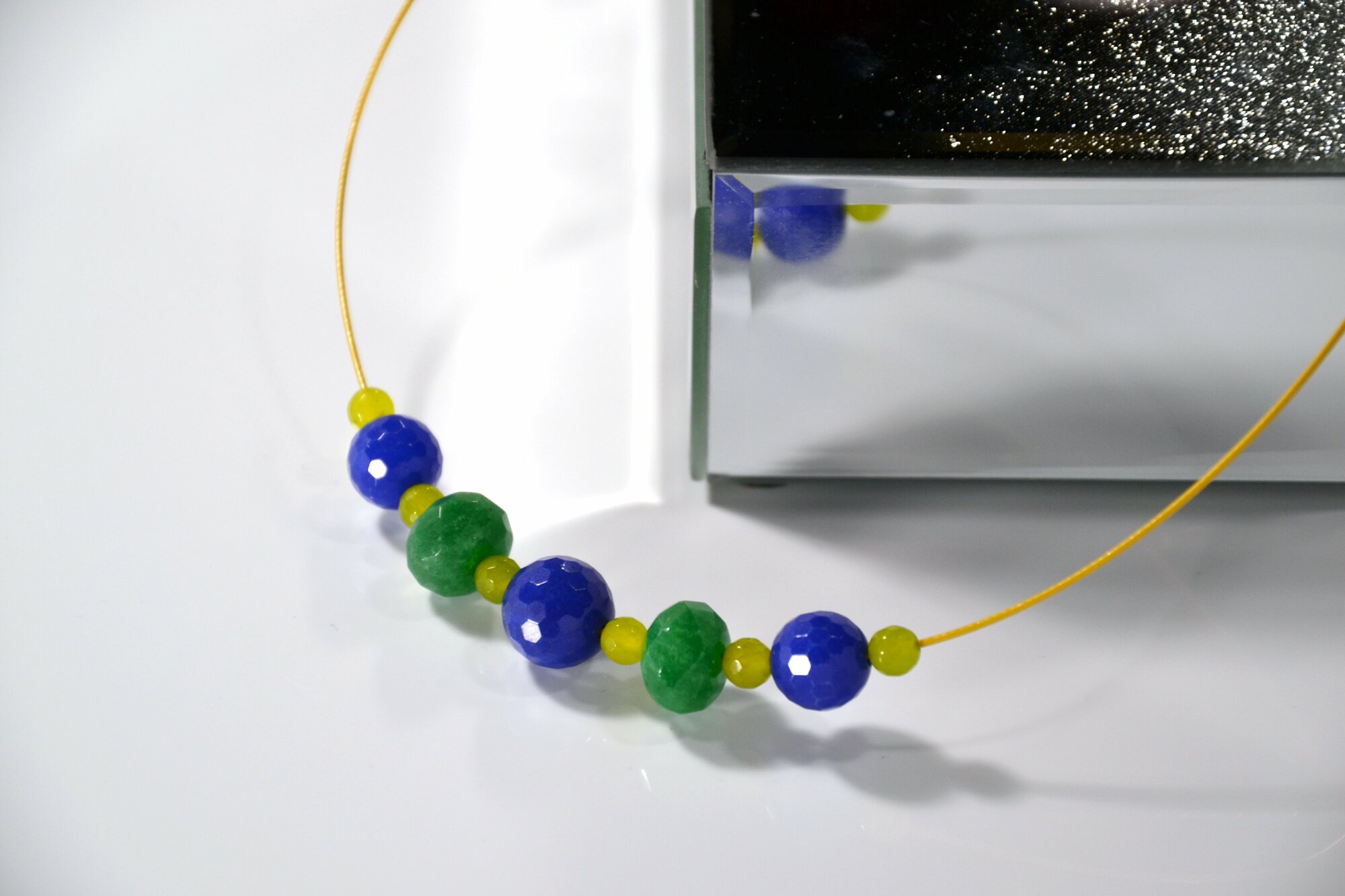 Колье, агат