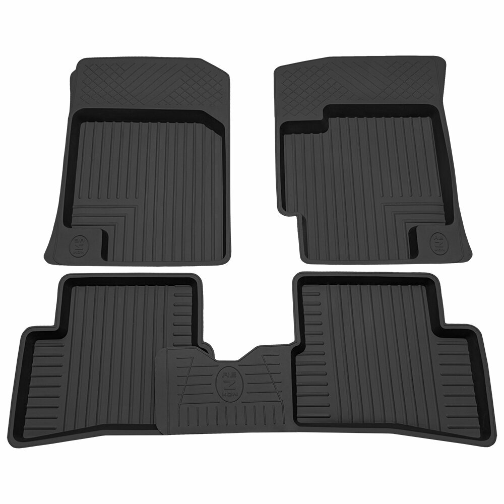 Коврики в салон резиновые для Kia Rio (05-11),