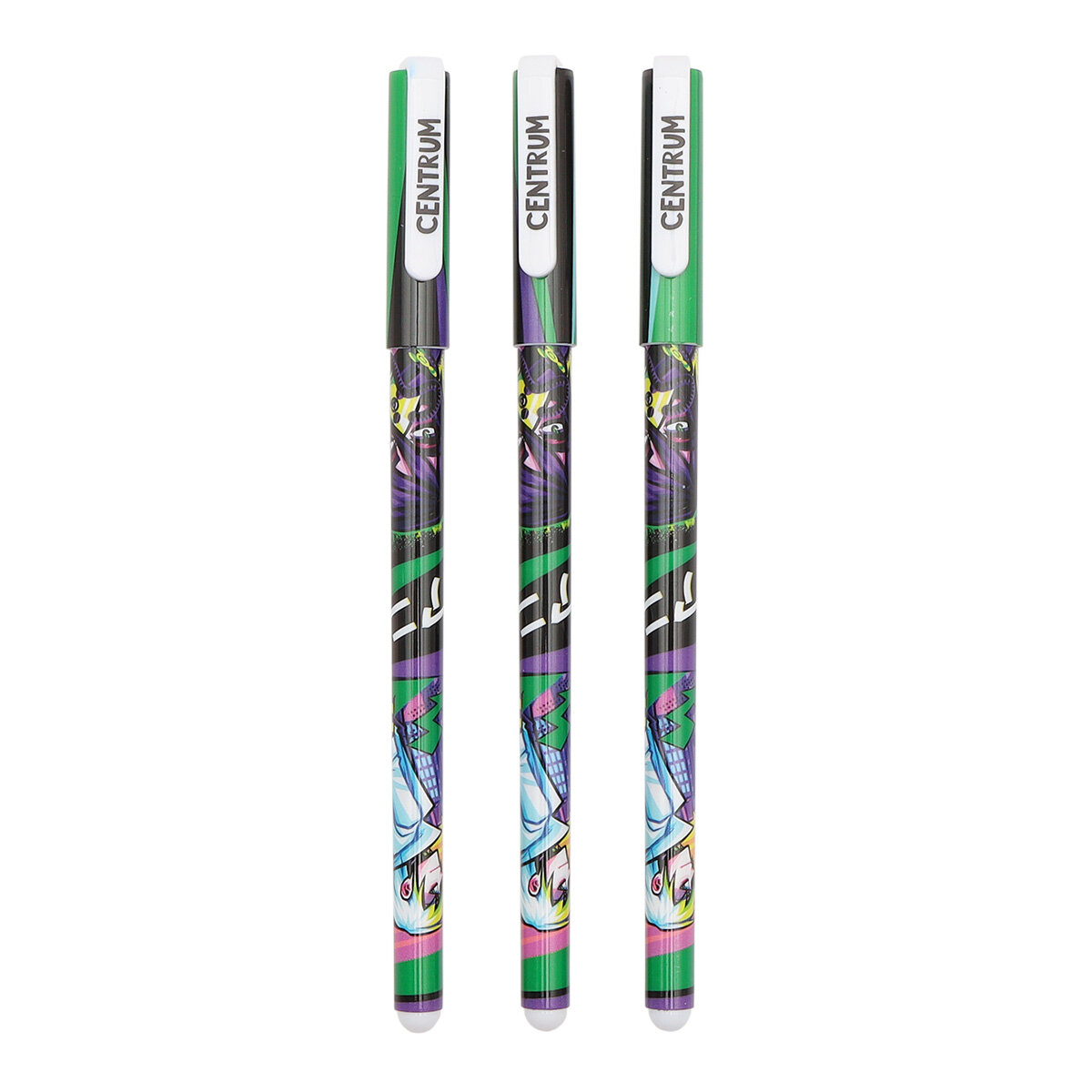Ручка гелевая синяя 'Аниме', 3 шт, толщина стержня 0,5 мм, Centrum