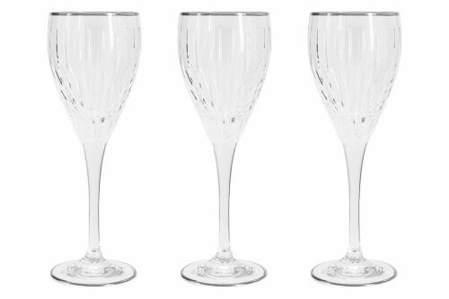 Набо из 6-ти бокалов для вина Same "Пиза серебро", 0.25л