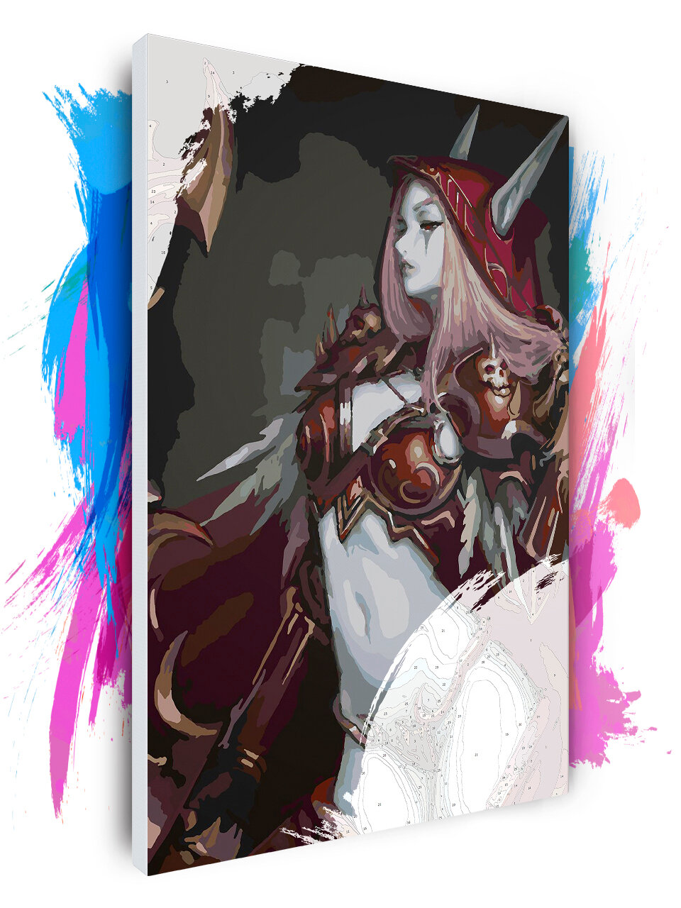 Картина по номерам на холсте WOW Sylvana, 40 х 60 см