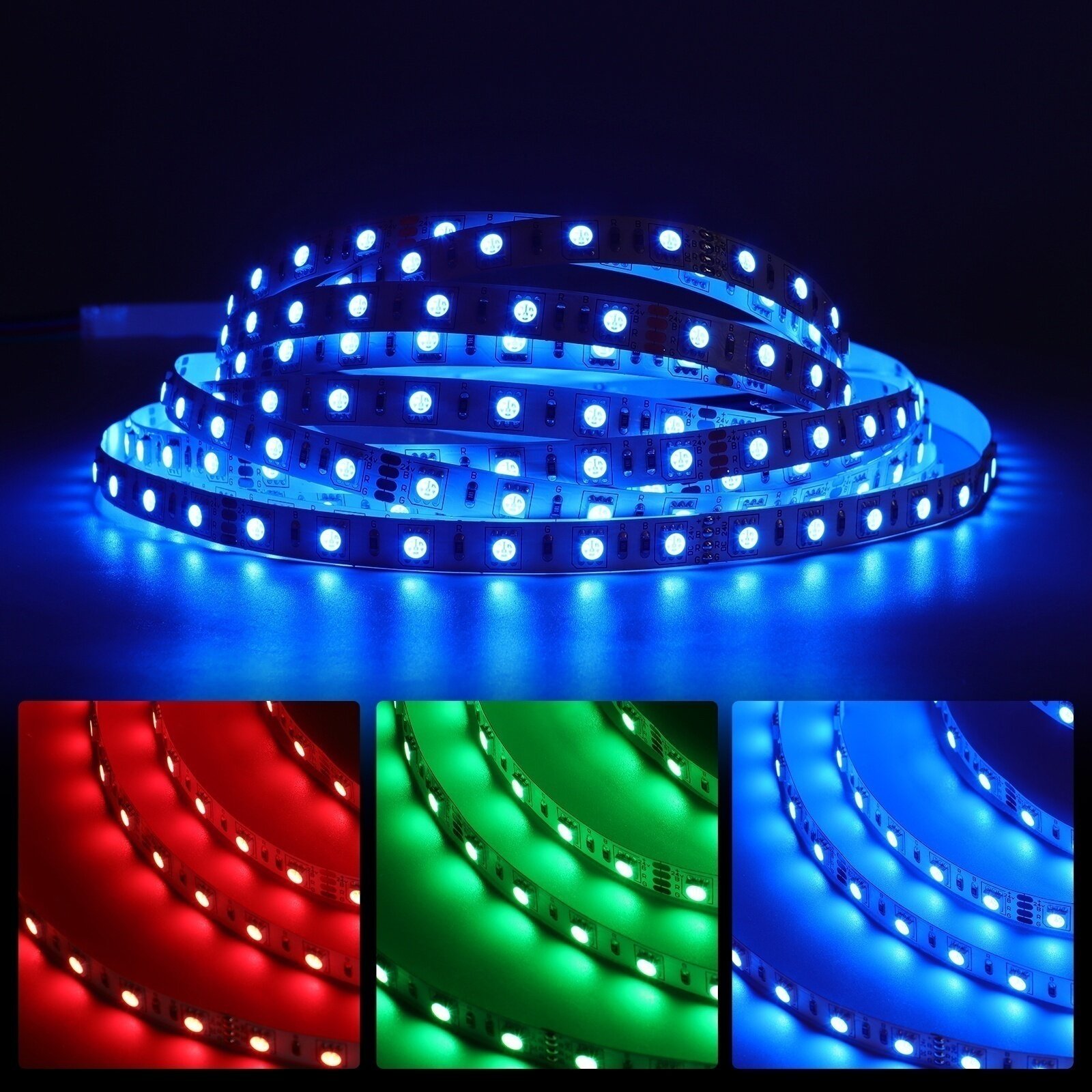 Светодиодная лента 5050 60 RGB 24V