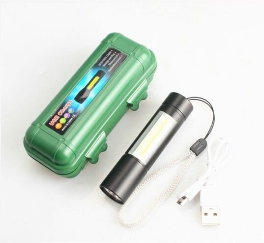 Фонарь светодиодный 510 CREE XP-E 3W с USB интерфейсом и проводом