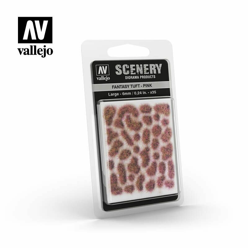 V-SC433 Розовый, пучок сухой травы Vallejo Scenery, имитация. Высота 6 мм