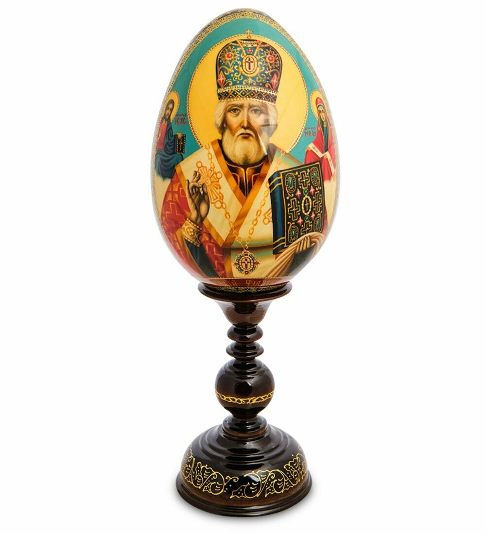Яйцо расписное Святой Николай