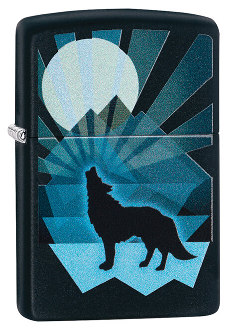 Зажигалка бензиновая Zippo 29864 Wolf and Moon НЕ заправлена