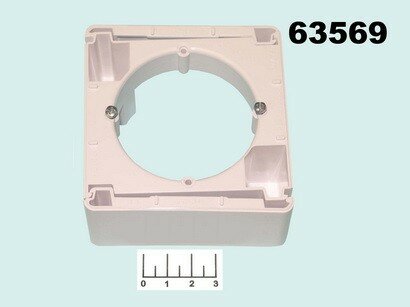 Коробка-переходник 1-местная белая Glossa (GSL000100)