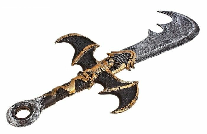 Реквизит I-Bright Company "Летучая Сабля", каучук, длина 65 см, серебристая