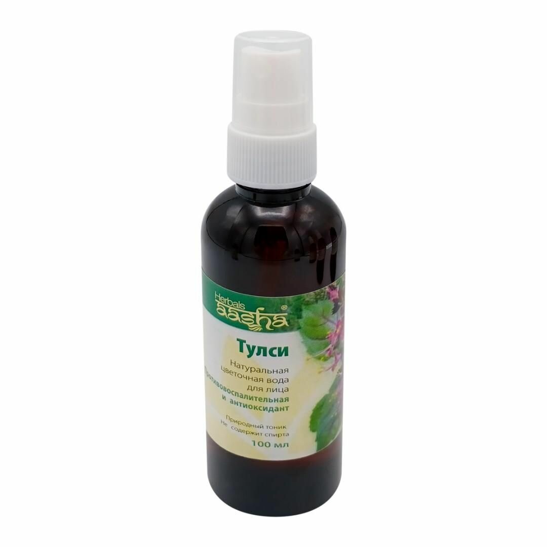 Aasha Herbals Вода косметическая Tulsi floral, цветочная, спрей, 100 мл