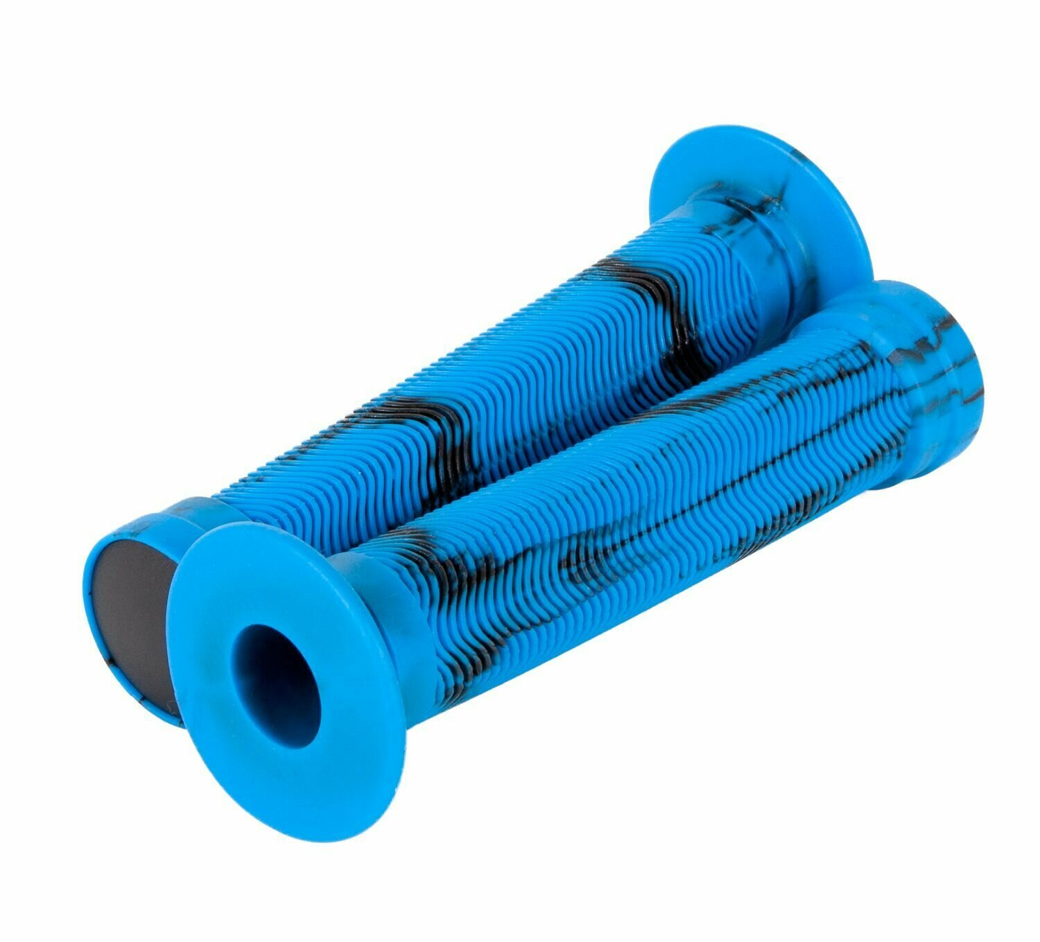 Грипсы STG, черно-синие, для руля 22,2 мм, резина, длина 15 см, 2 шт.