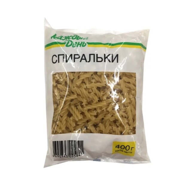 Макаронные изделия Спиральки, 400 г; 5 упаковок
