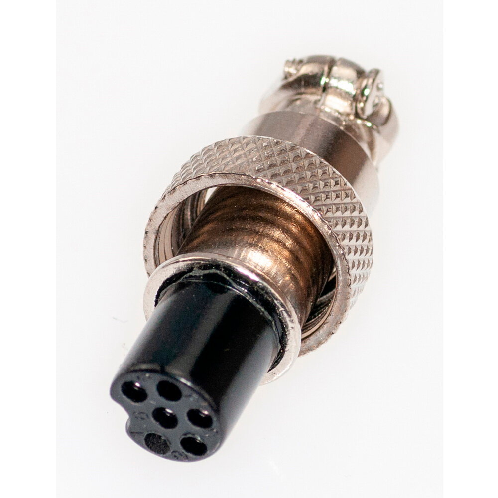 Разъем MIC12 6P гнездо металл на кабель, Pro Legend