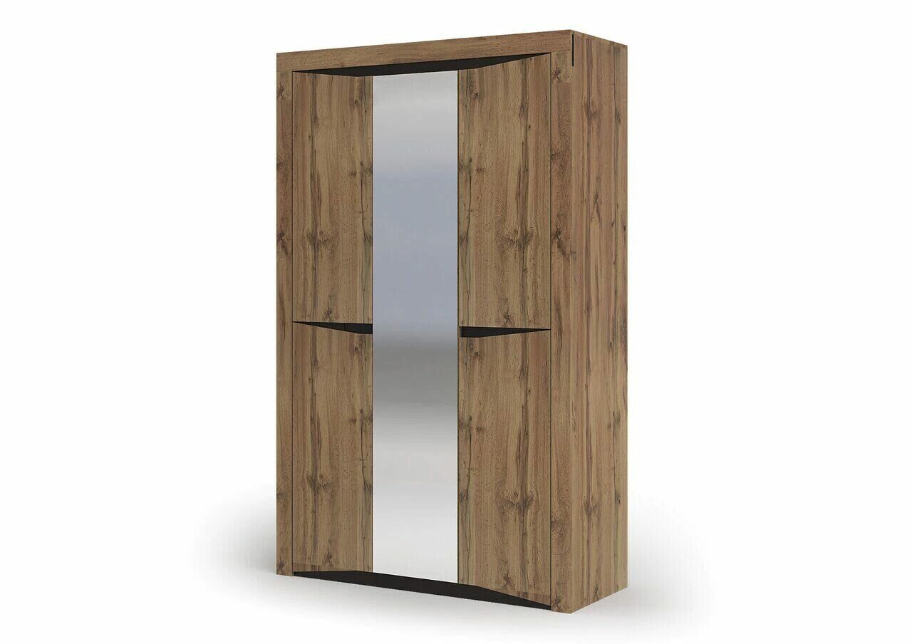 Шкаф трехдверный ШК 702 «Паола», дуб крафт золотой (1376х532х2200)