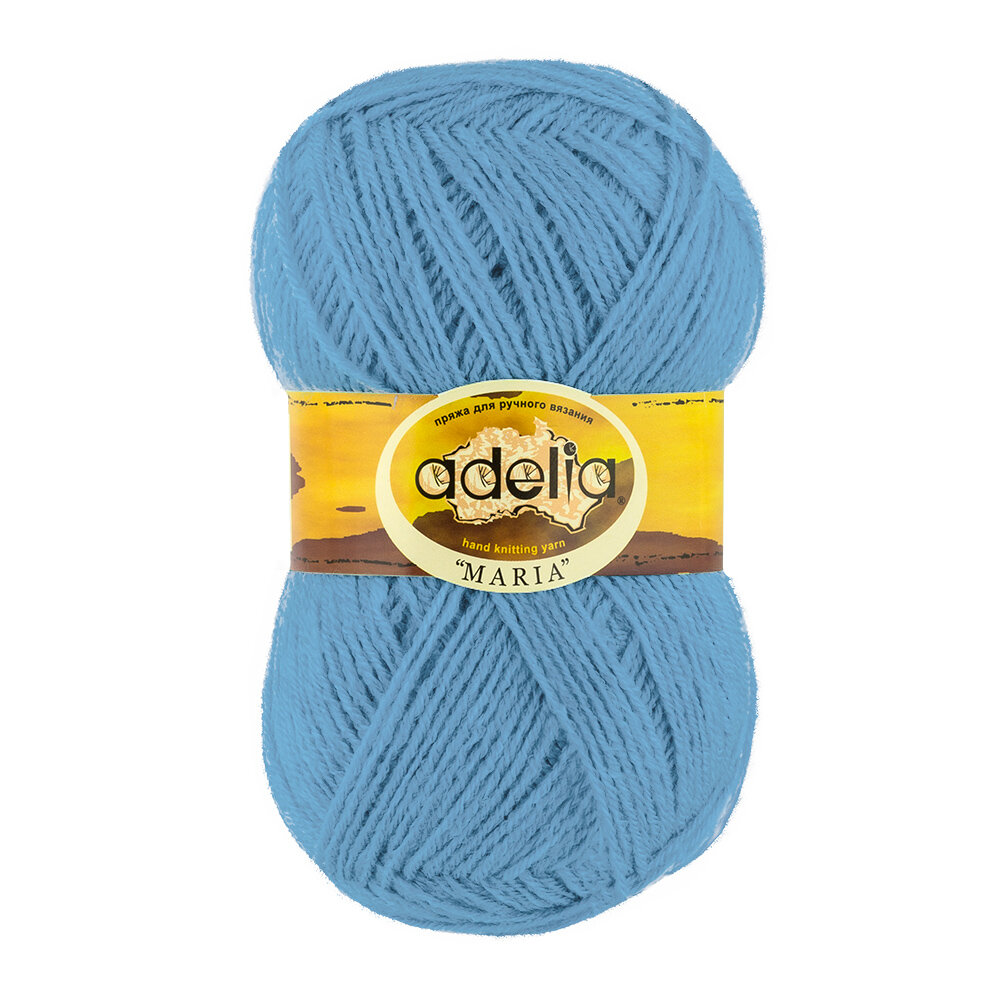 Пряжа ADELIA "MARIA" 100% акрил 50 г 227 м №11 голубой