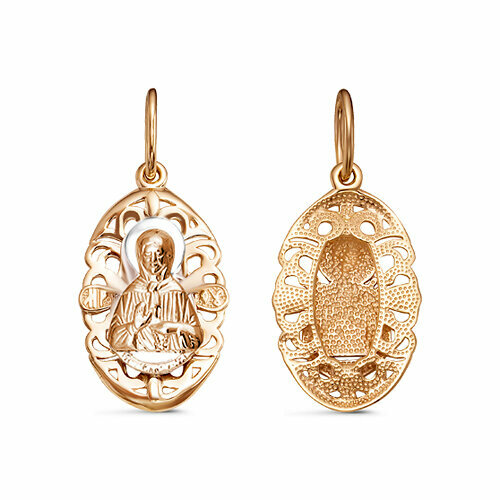 Подвеска, красное золото, 585 проба, родирование