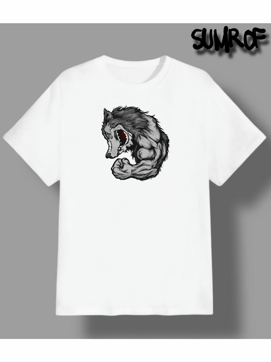 Футболка волк оборотень