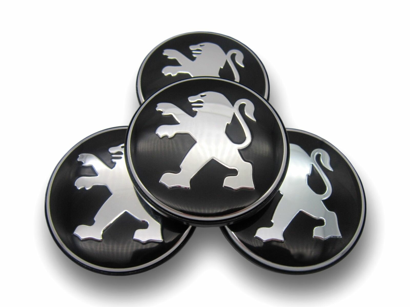 Колпачки заглушки на литые диски КиК Пежо 62/55/10 мм, 4 шт.