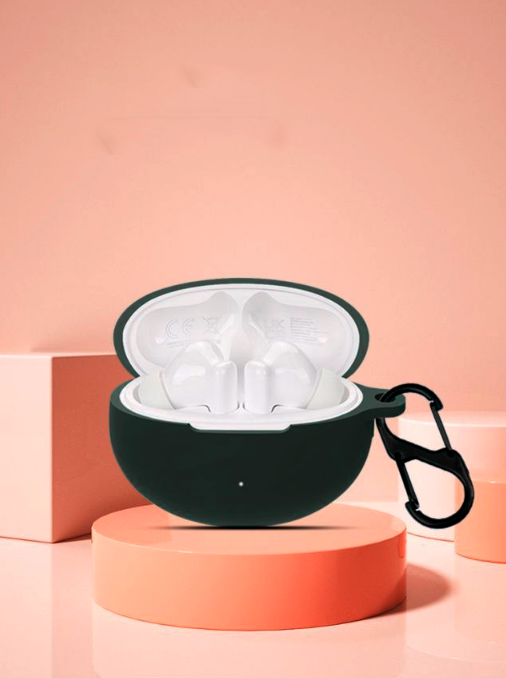 Чехол MyPads защитный силиконовый для беспроводных наушников Huawei FreeBuds 5i черный