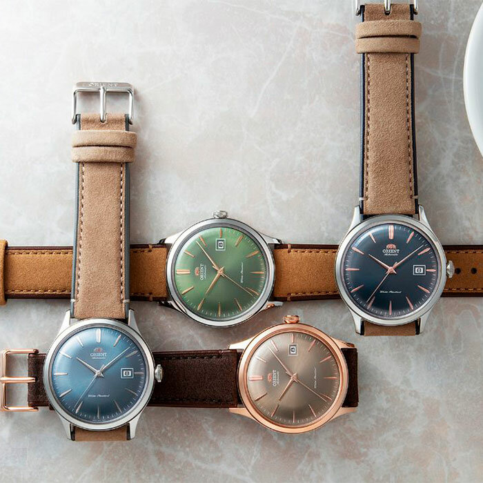 Наручные часы ORIENT Automatic, серебряный, черный, коричневый, бежевый — фото 1