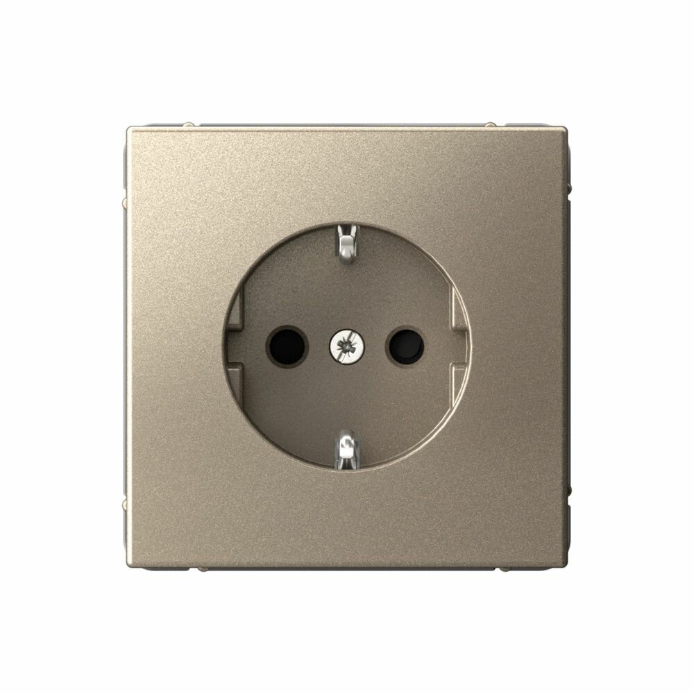 Розетка с заземлением со шторками Schneider Electric/Systeme Electric ArtGallery 16А одинарная скрытой установки шнайдер Шампань GAL000545