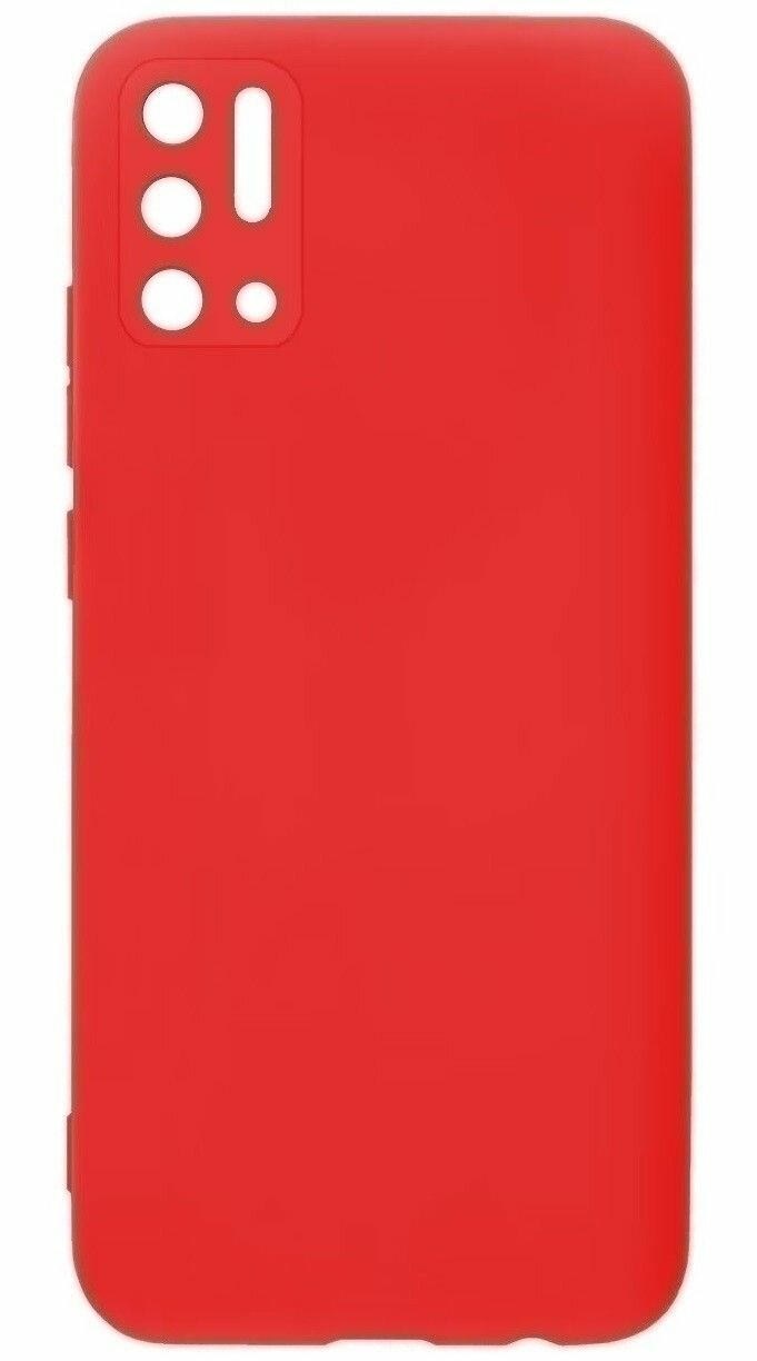 Чехол на Poco M3 Pro / Xiaomi Redmi Note 10T силиконовый Silicone Cover красный