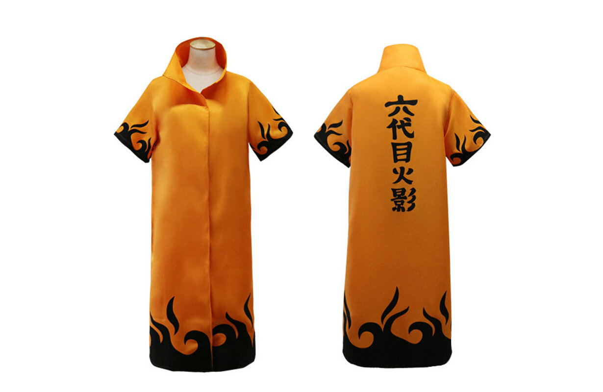 Аниме Плащ Naruto Минато Намиказе 6-й Хокаге, оранжевый, размер M