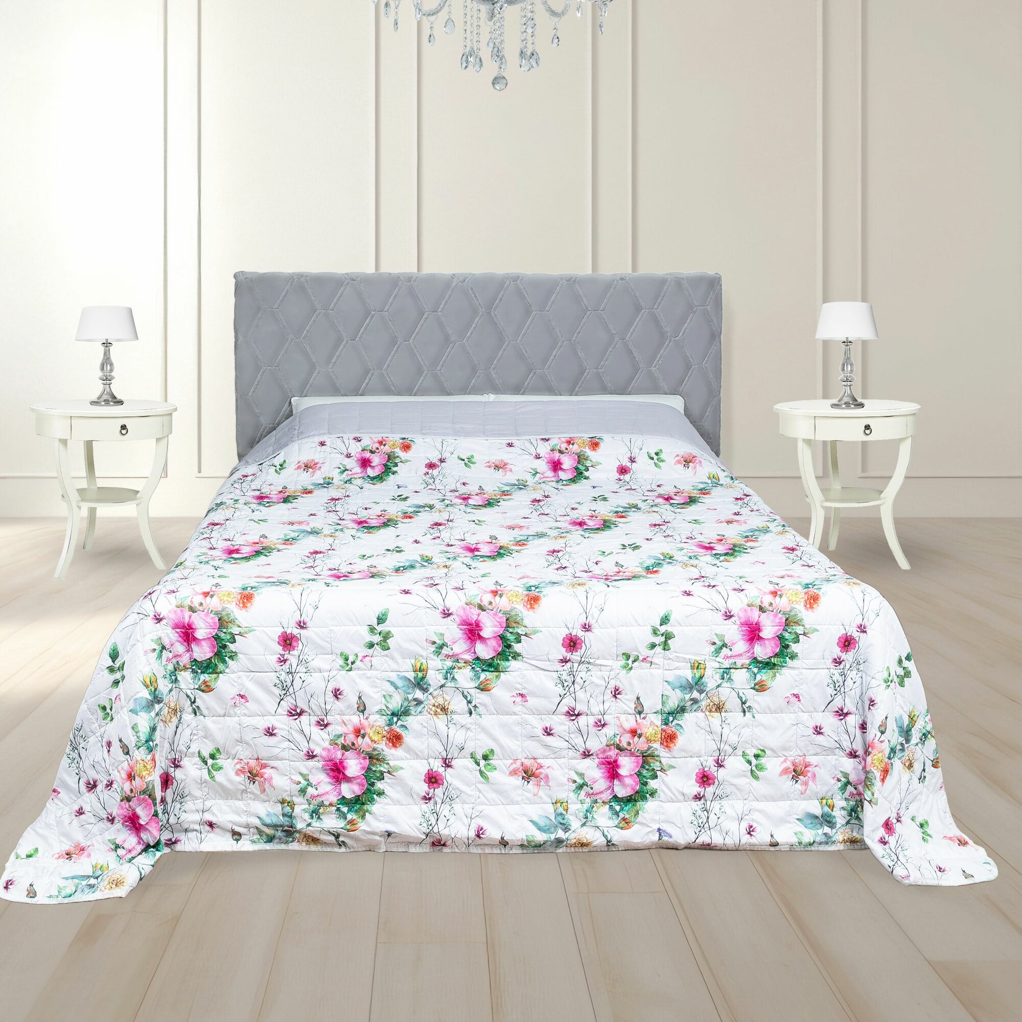 Одеяло - покрывало на кровать 260х260 см стеганное двуспальное, SERVALLI