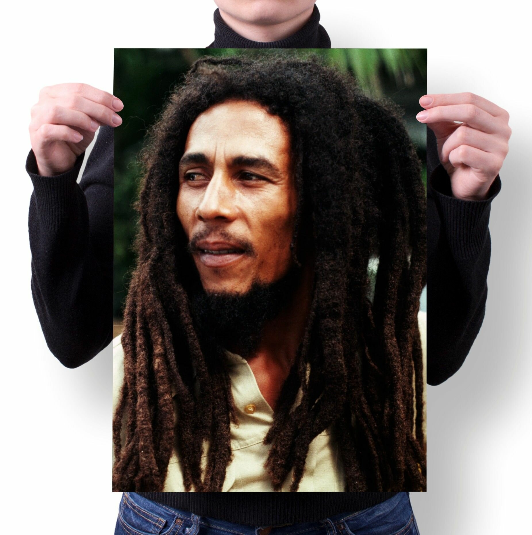 Плакат формата А3 с принтом "Боб Марли"