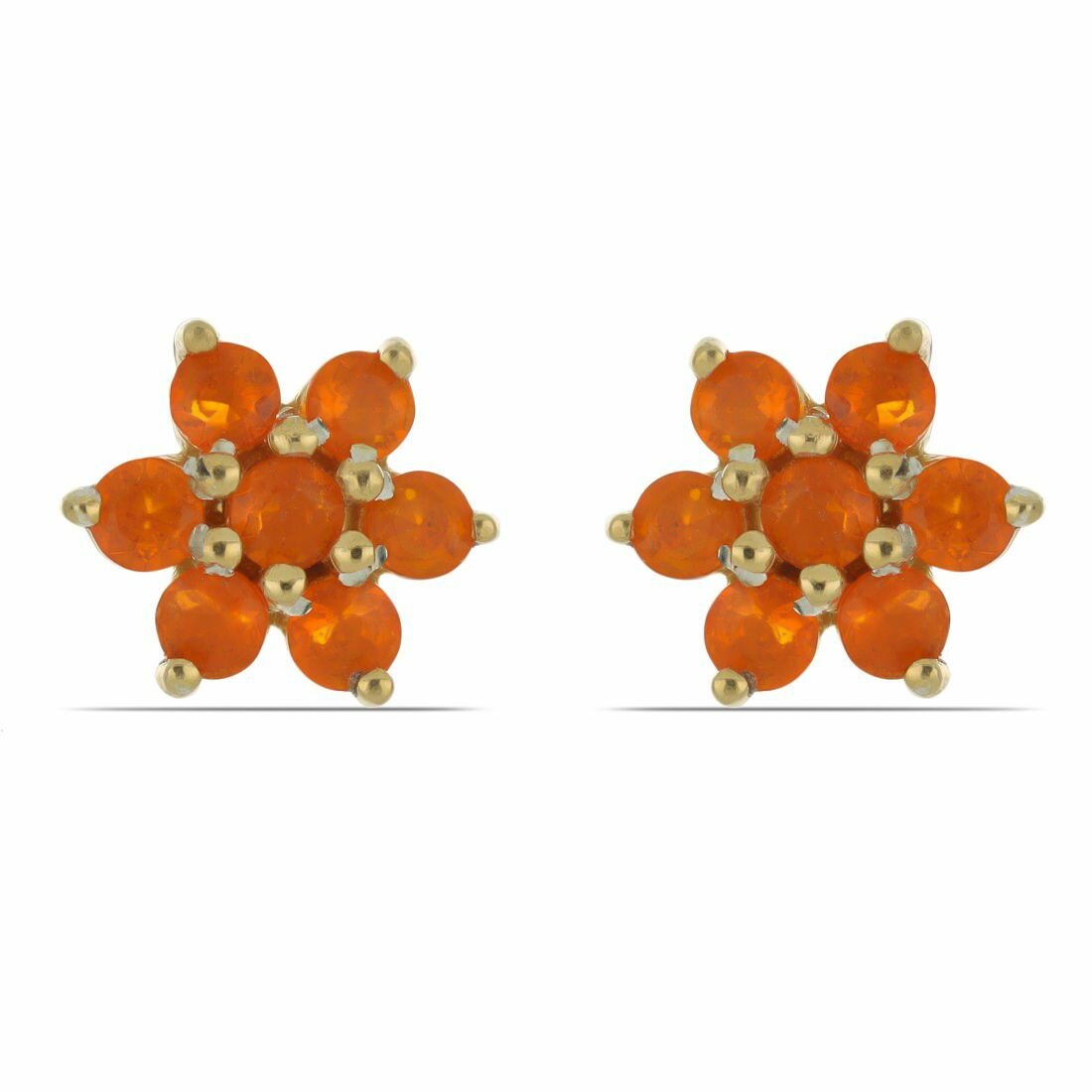 Серьги пусеты Ювелирия, серебро, 925 проба, опал