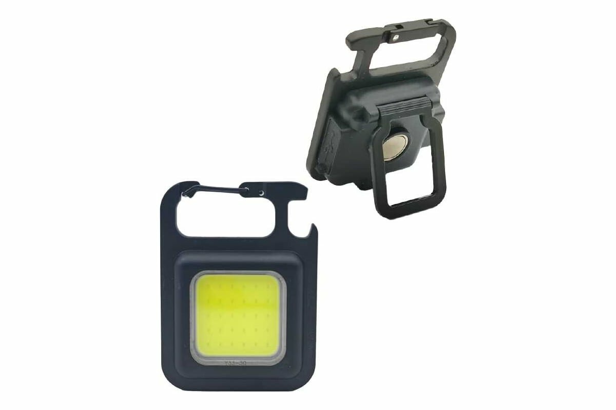 Космос аккумуляторный фонарь брелок 6Вт COB USB-C 200mAh с открывалкой и магнитом