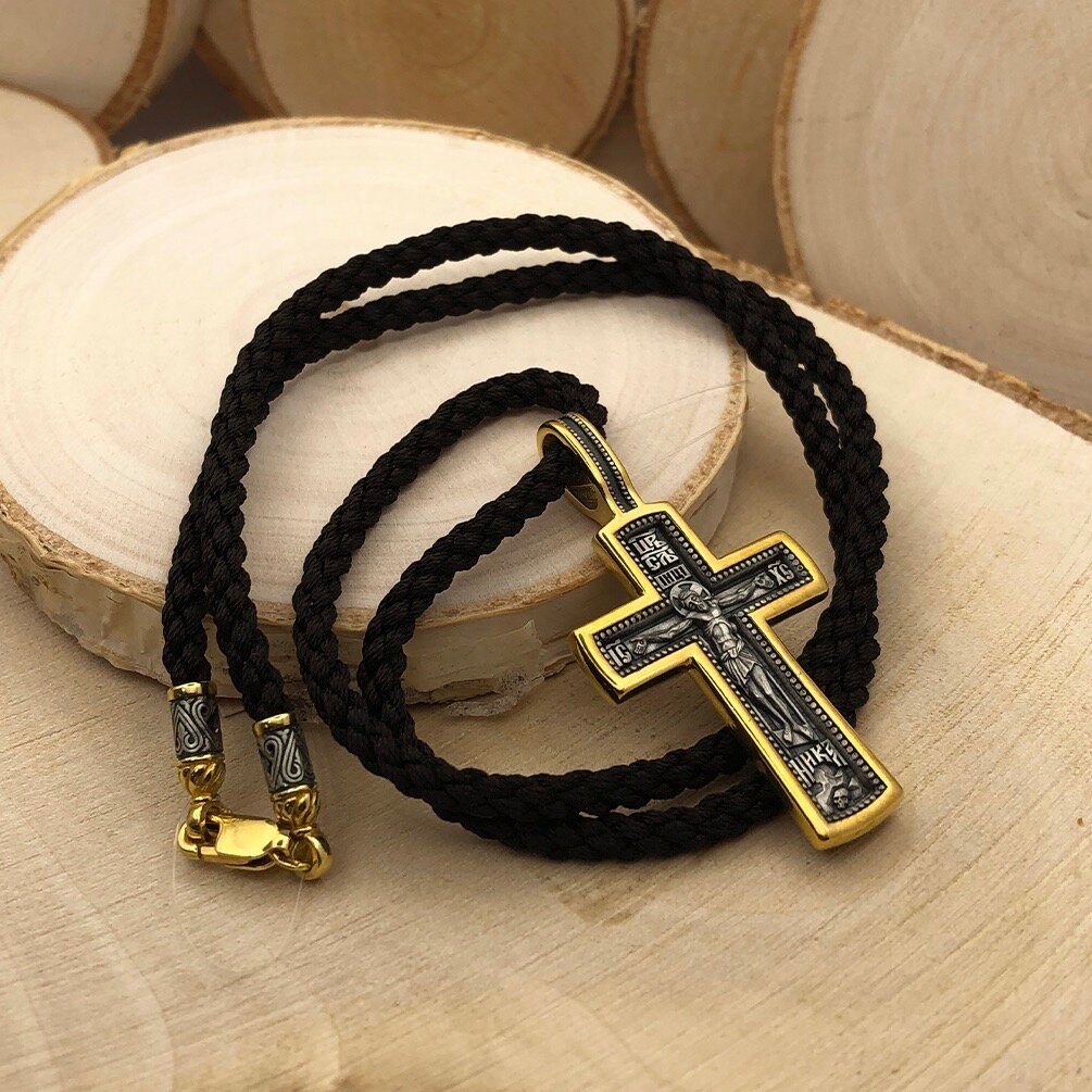 Комплект украшений, серебро, 925 проба, оксидирование, золочение, чернение