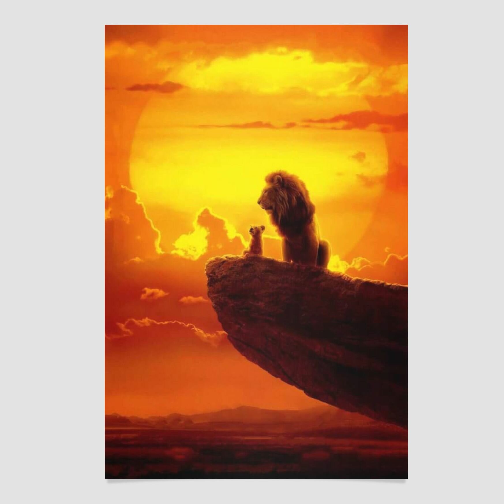 Постер (плакат) по мультфильму Дисней Король Лев 40x60 см. от Poster4me