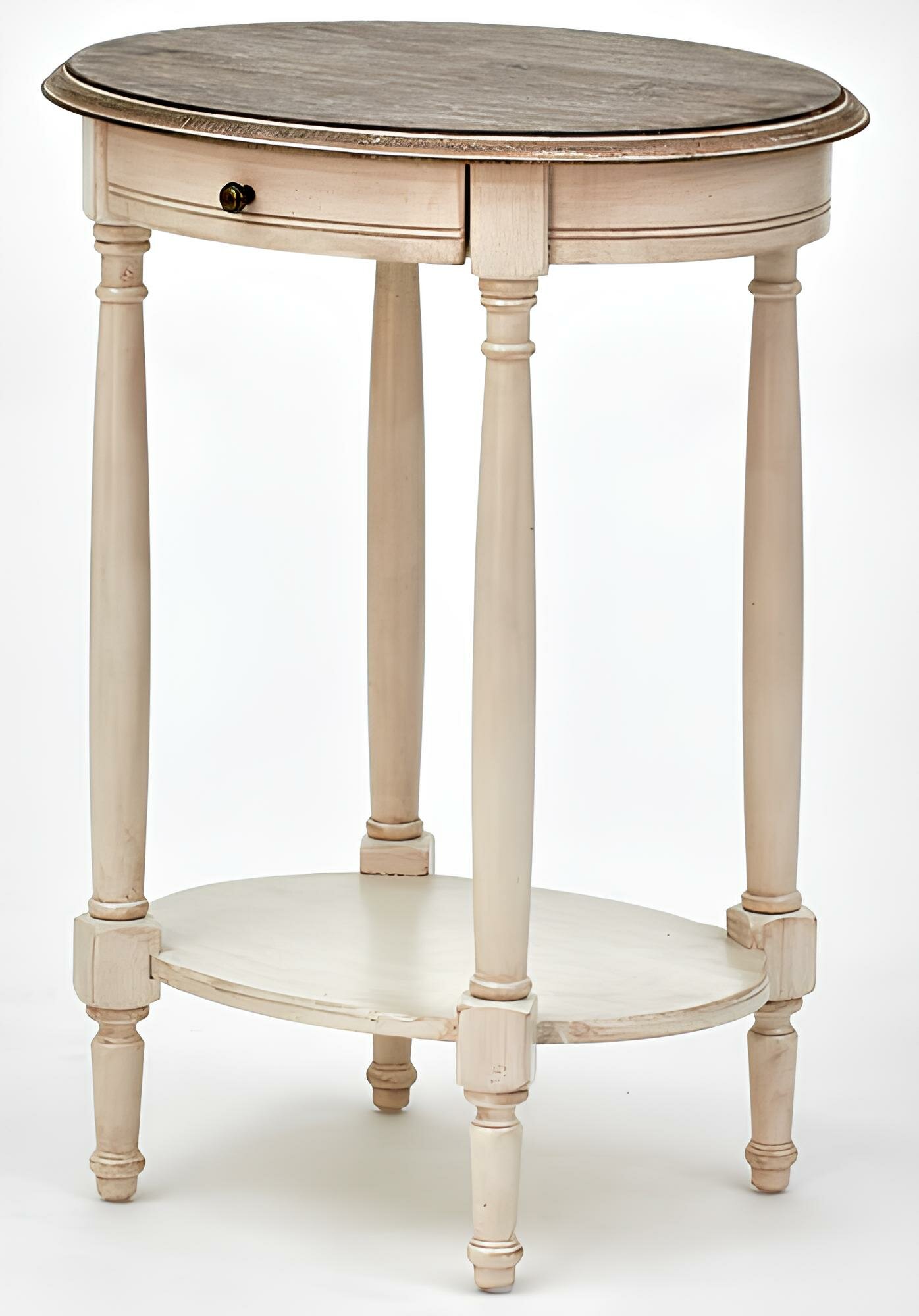 Столик кофейный овальный Прованс Maria&Stefania, 54x43x70 см, "Марсель" H835 (H03+H01)