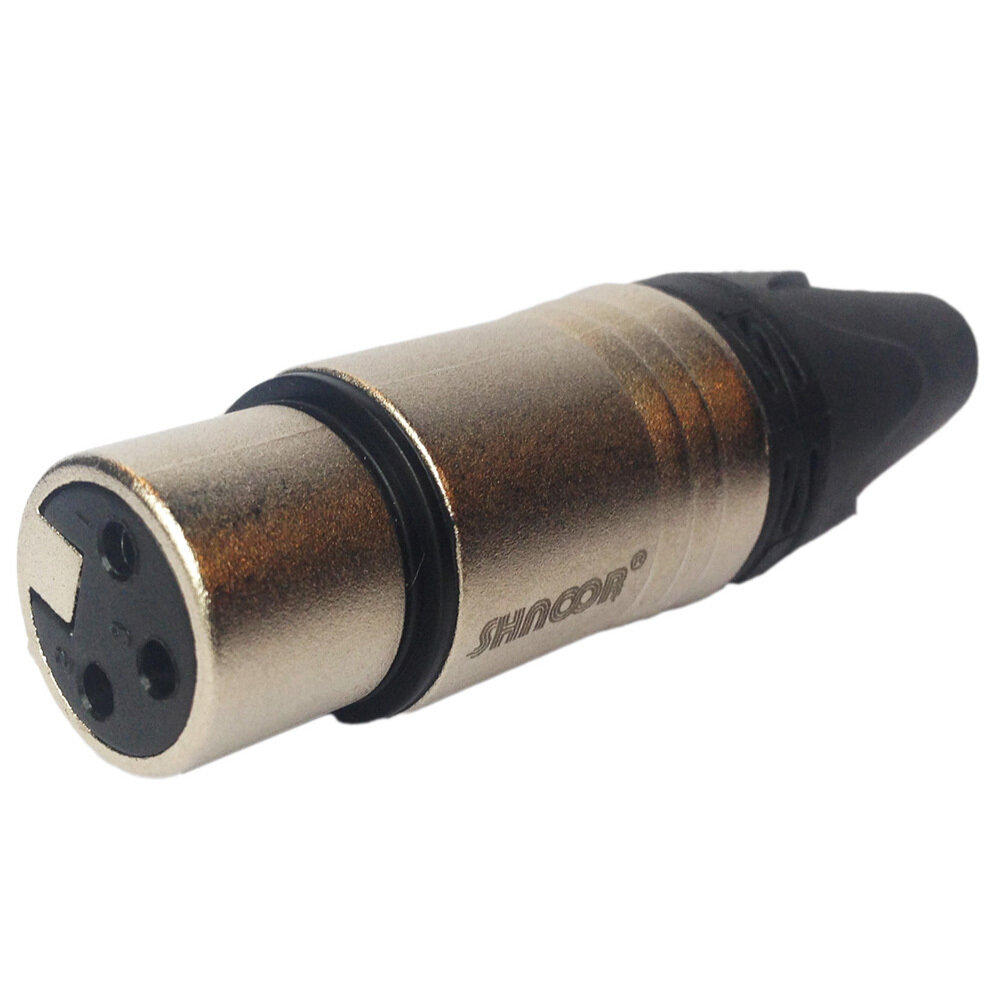 Разъем на кабель XLR Female 3p, SHNOOR S3FX